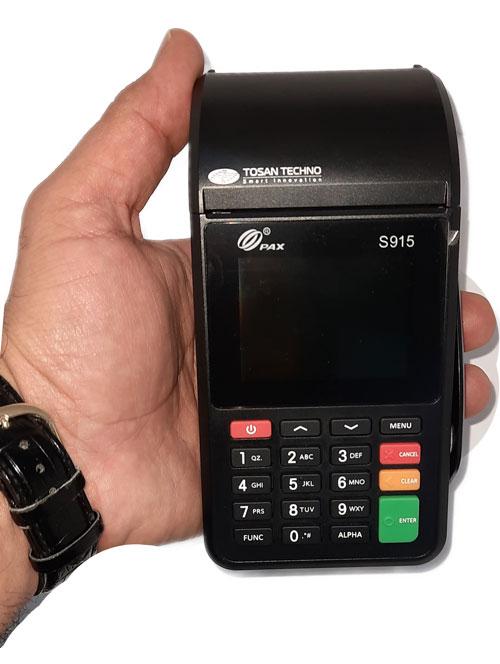 خرید کارتخوان پکس S915 | پوز سیار سبک با اتصال 4G - ارتباط 24