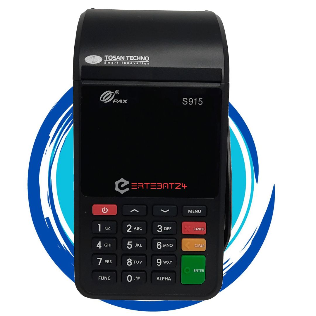 خرید کارتخوان پکس S915 | پوز سیار سبک با اتصال 4G - ارتباط 24